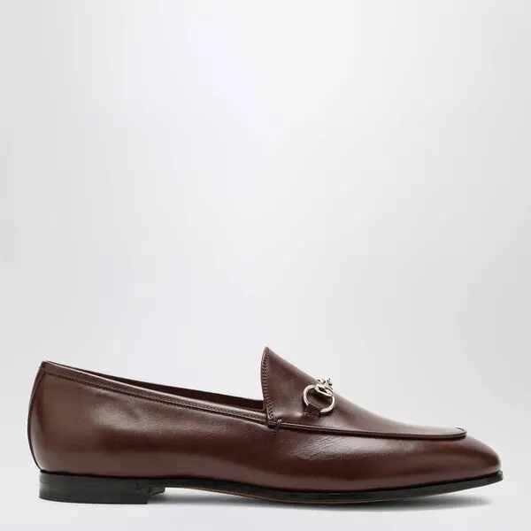 Gucci Jordaan Loafer In Leather - Brown