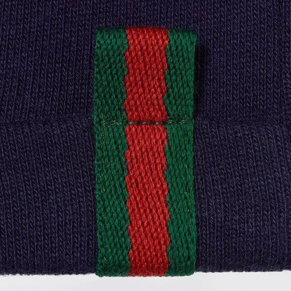 Gucci Dark Cotton Jersey Pants With Web Detail