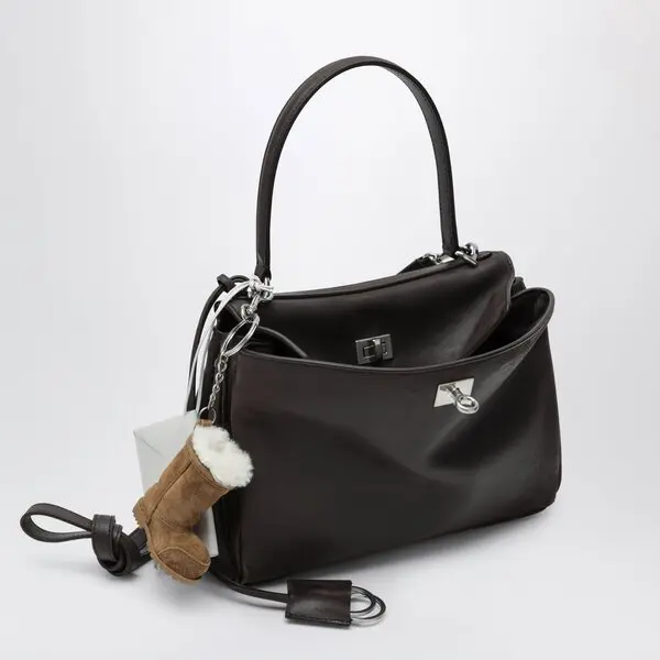 Balenciaga Rodeo Bag In Calfskin Leather - Brown