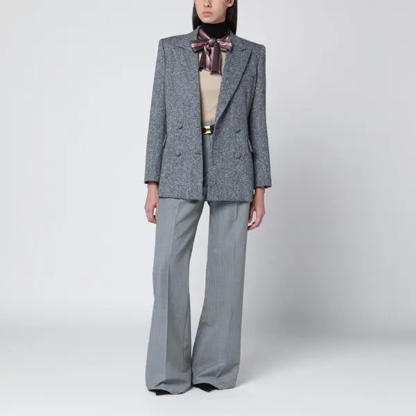 Valentino Garavani Alabaster Cashmere Sweater With Lace-embroidered Cuffs