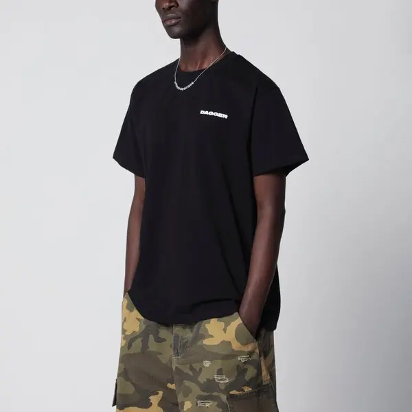 DAGGER Faded T-shirt With Logo Print