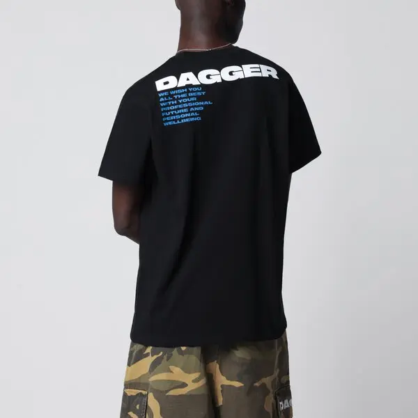 DAGGER Faded T-shirt With Logo Print