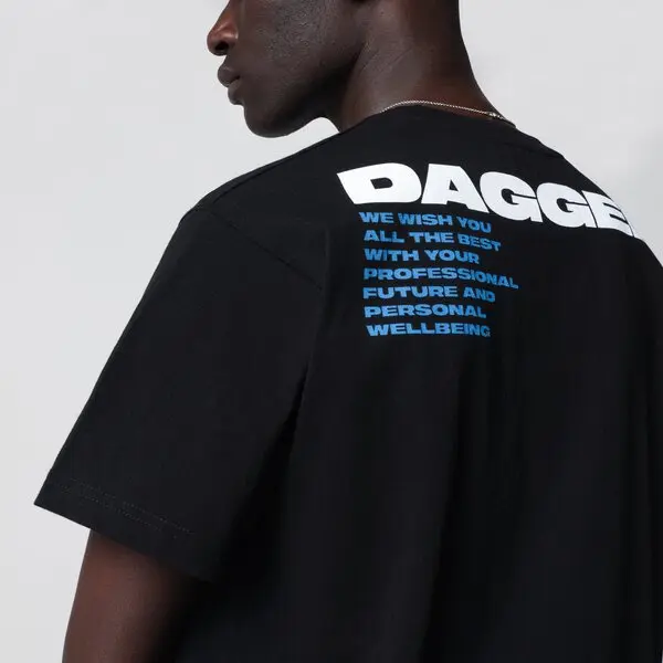 DAGGER Faded T-shirt With Logo Print