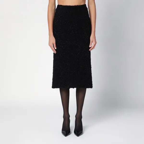 Balenciaga Tweed Midi Skirt