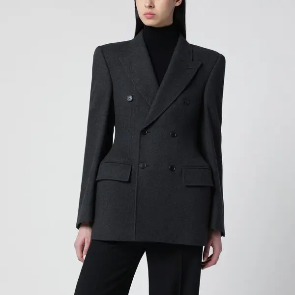 Balenciaga Double-breasted Cashmere Blazer