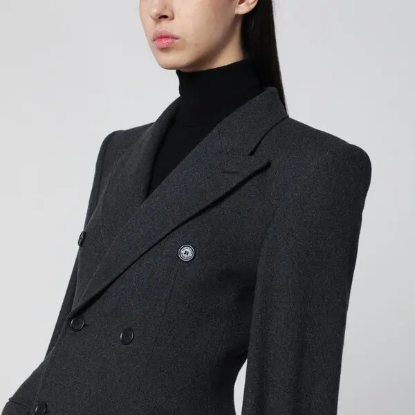 Balenciaga Double-breasted Cashmere Blazer
