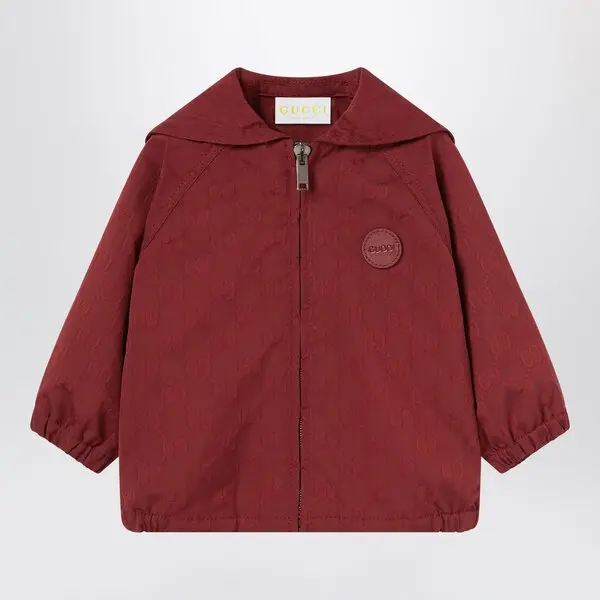 Gucci Nylon Twill Jacket With Gg Motif