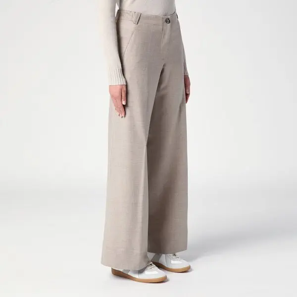 QL2 QUELLEDUE Mélange Wool Trousers