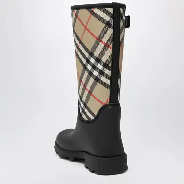 Burberry Tall Marsh Stamp Rubber Boots