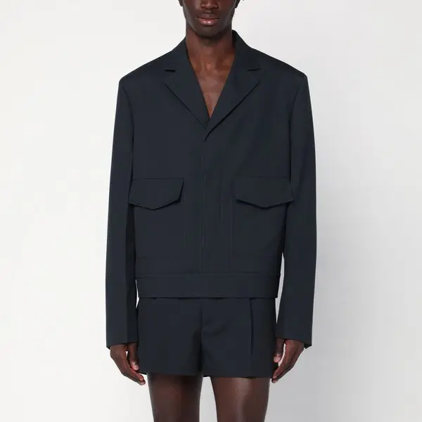 Gucci Wool Gabardine Single-breasted Jacket