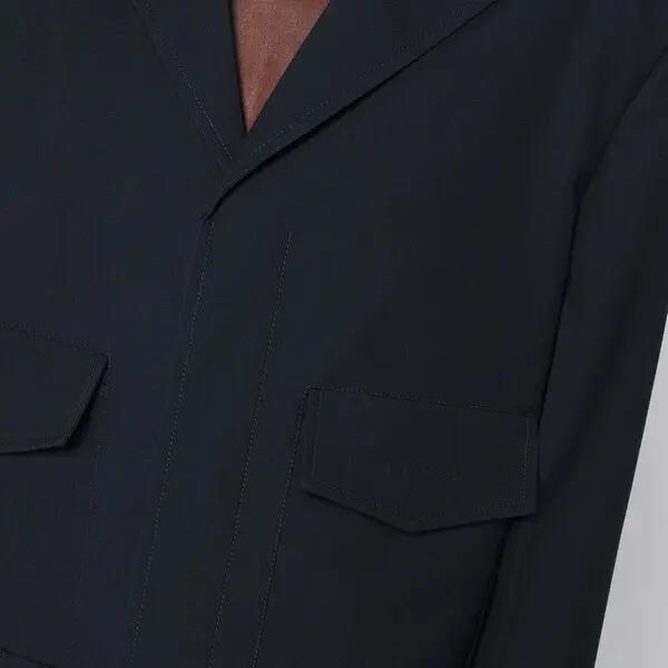 Gucci Wool Gabardine Single-breasted Jacket