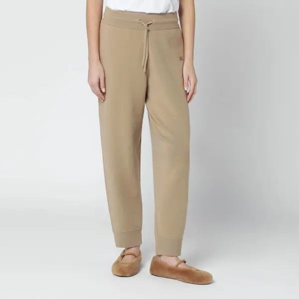 Burberry Cashmere Blend Jogging Trousers With Drawstring Waist