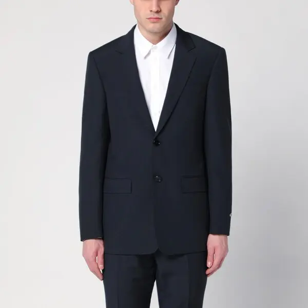 Burberry Navy Wool Blend Jacket
