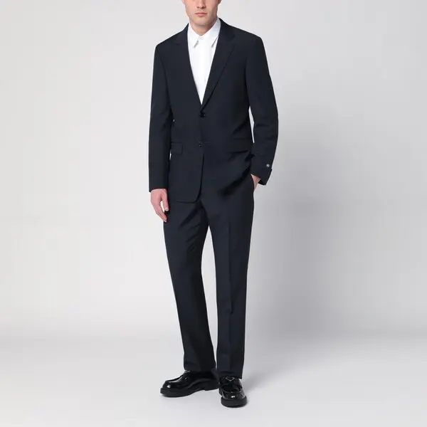 Burberry Navy Wool Blend Jacket