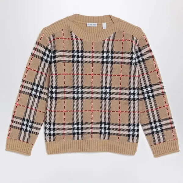 Burberry Check Wool Pullover