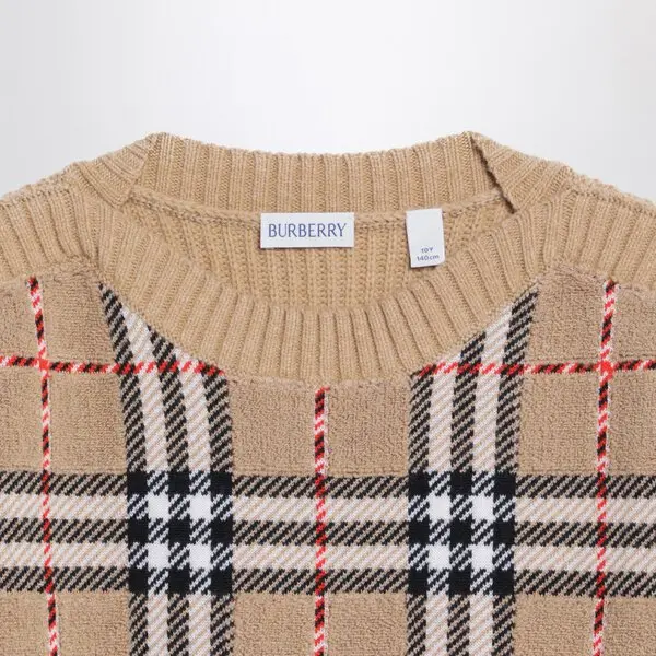 Burberry Check Wool Pullover