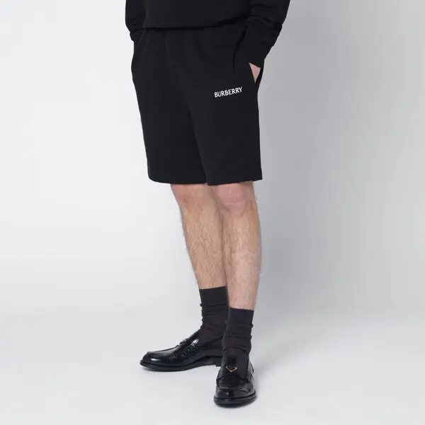 Burberry Logo Terry Cotton Shorts