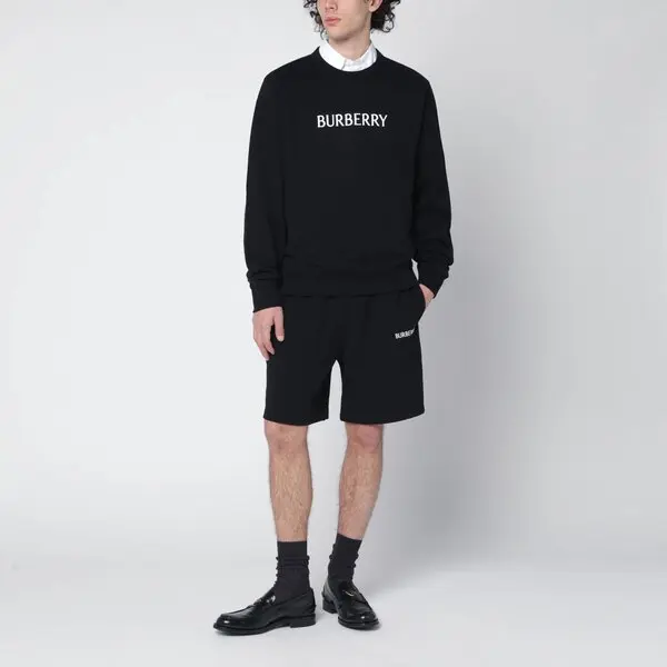 Burberry Logo Terry Cotton Shorts