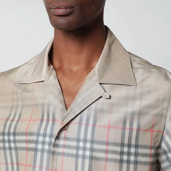 Burberry Shirt With Shaded Check Pattern