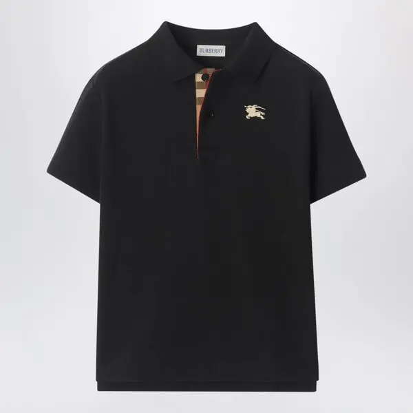 Burberry Cotton Piqué Polo Shirt - Black