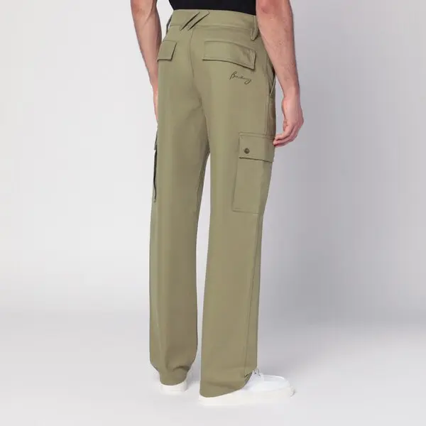 Burberry Khaki Cotton Cargo Pants