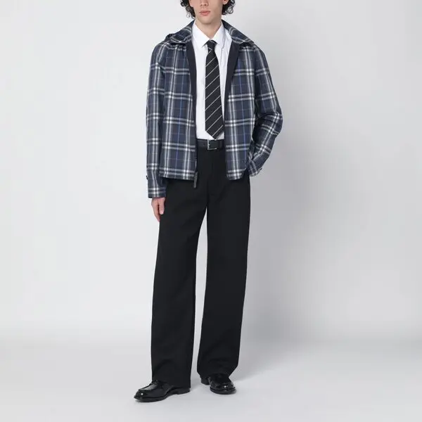 Burberry Reversible Cotton Jacket With Check Pattern