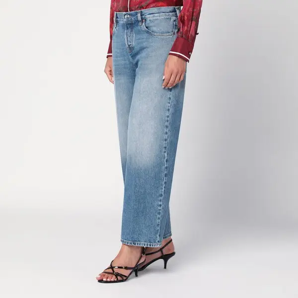 Gucci Straight Leg Jeans With Faded Effect