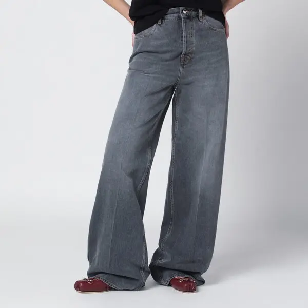 Gucci Stone-washed Wide-leg Jeans