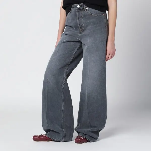 Gucci Stone-washed Wide-leg Jeans