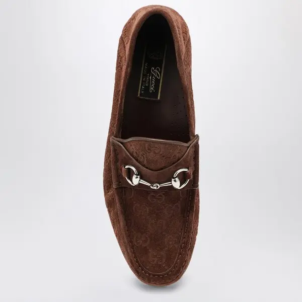 Gucci Horsebit 1953 Suede Loafers - Brown