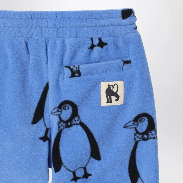 MINI RODINI Penguin Print Fleece Jogging Trousers