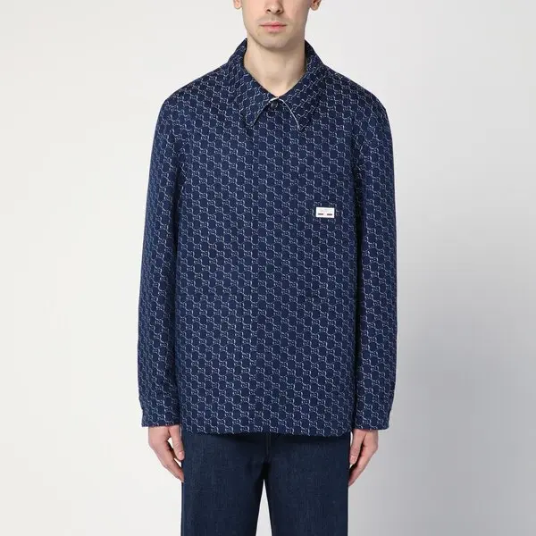 Gucci Gg Shadow Jacquard Denim Jacket