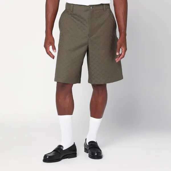 Gucci Forest Gg Monogram Bermuda Shorts
