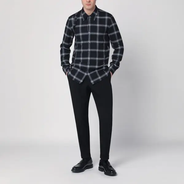 Alexander McQueen Cotton Flannel Checkered Shirt