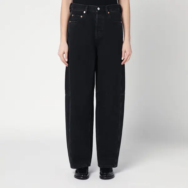 Gucci Wide-leg Jeans In Cotton Denim - Black