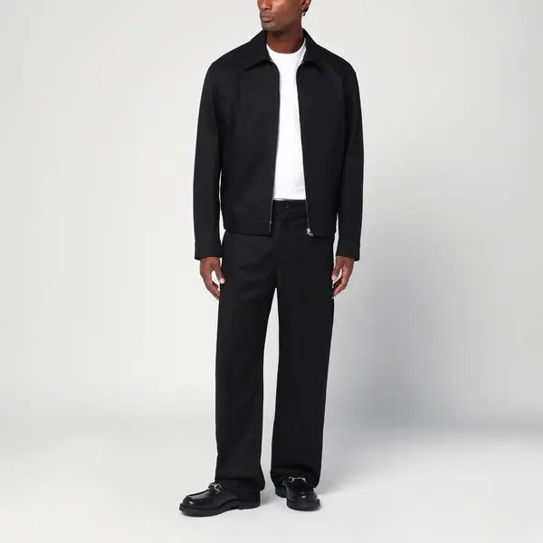 Gucci Cotton Twill Jacket With Web Detail