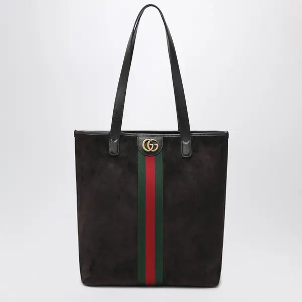 Gucci Ophidia Suede Shopping Bag - Brown