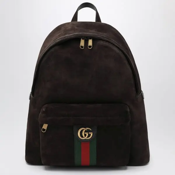 Gucci Ophidia Suede Backpack - Brown