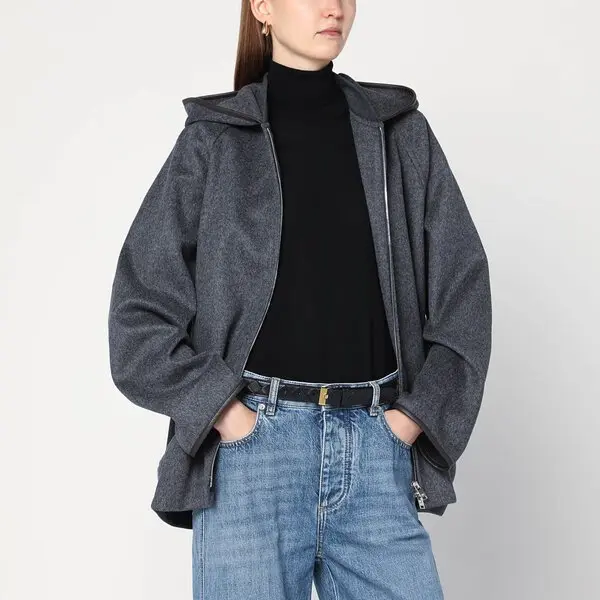 Bottega Veneta Hooded Wool Jacket