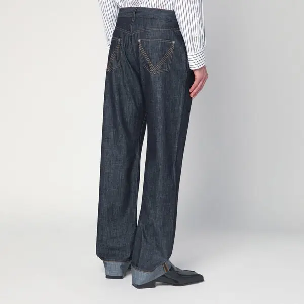 Bottega Veneta Indigo Jeans With Cuff
