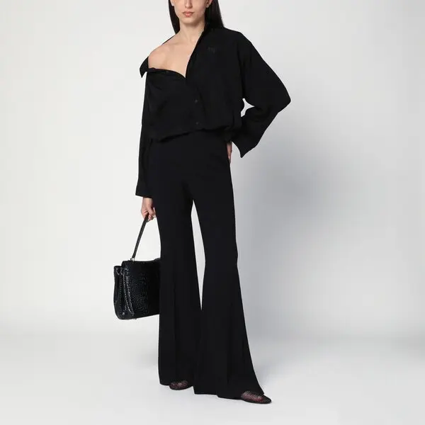 Balenciaga One-shoulder Poplin Shirt