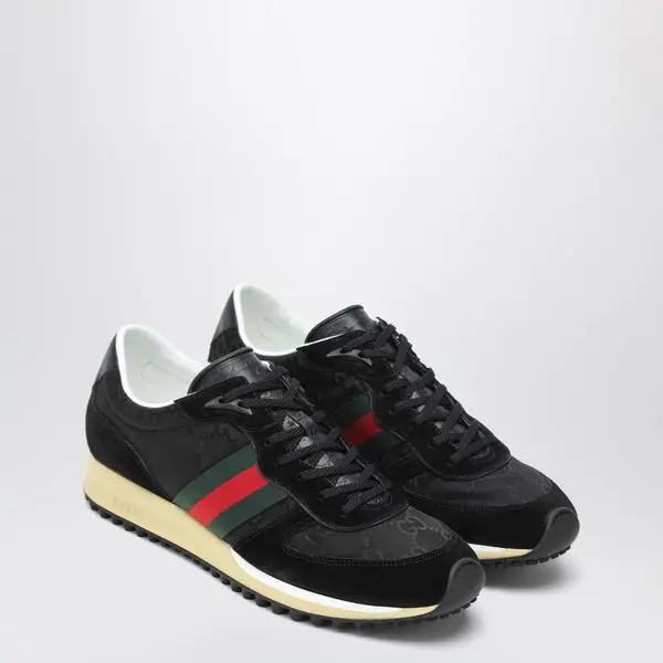 Gucci Gg Nylon And Suede Sneakers