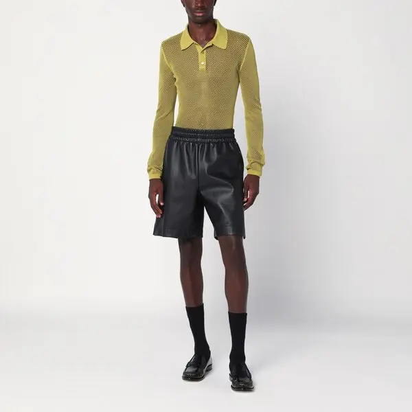 Gucci Leather Bermuda Shorts