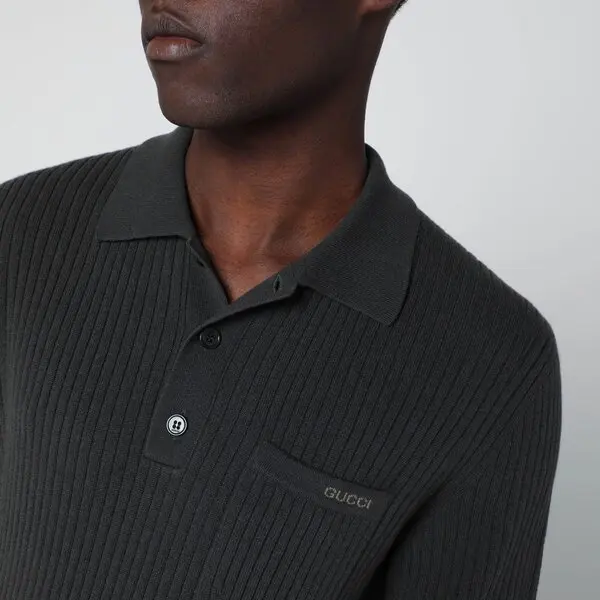 Gucci Military Wool And Cashmere Polo
