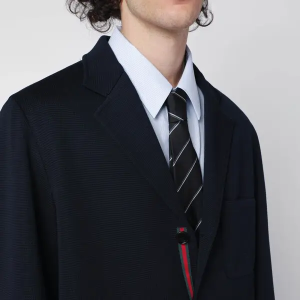 Gucci Single-breasted Cotton Jersey Jacket