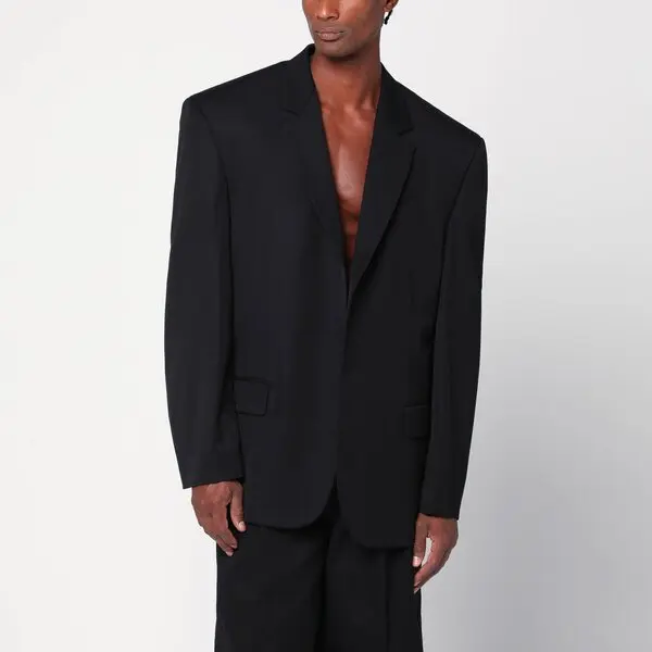 Balenciaga Single-breasted Jacket In Wool