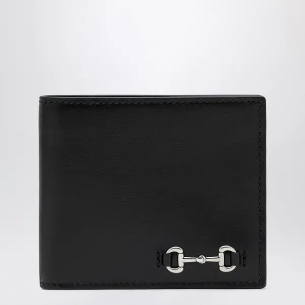 Gucci Bi-fold Wallet With Horsebit - Black