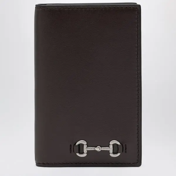 Gucci Cocoa Long Cardholder With Horsebit - Brown