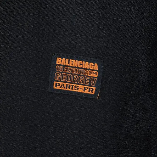 Balenciaga Cropped Cotton Jacket With Hood