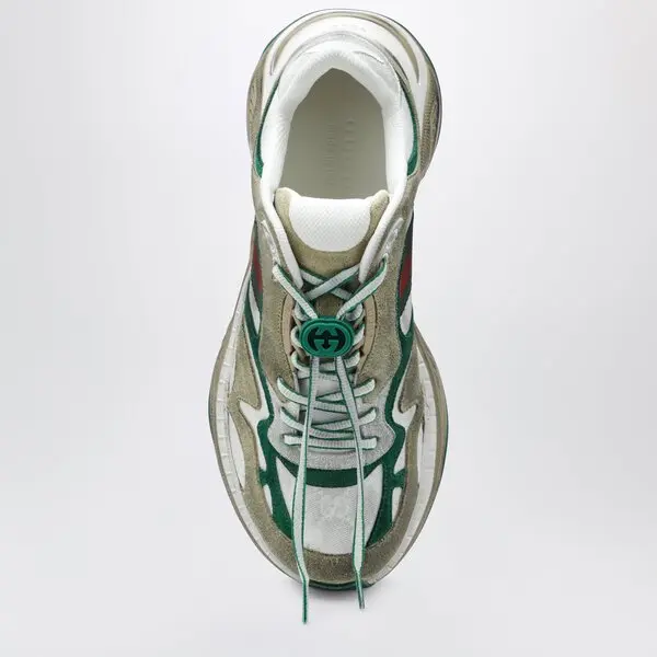 Gucci Suede Leather Sneakers With Délavé Effect